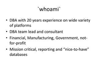 The role of the dba | PPT