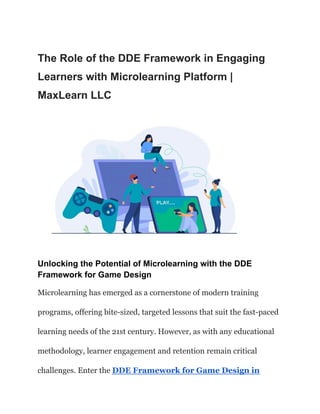 The Role of the DDE Framework in Engaging Learners with Microlearning ...