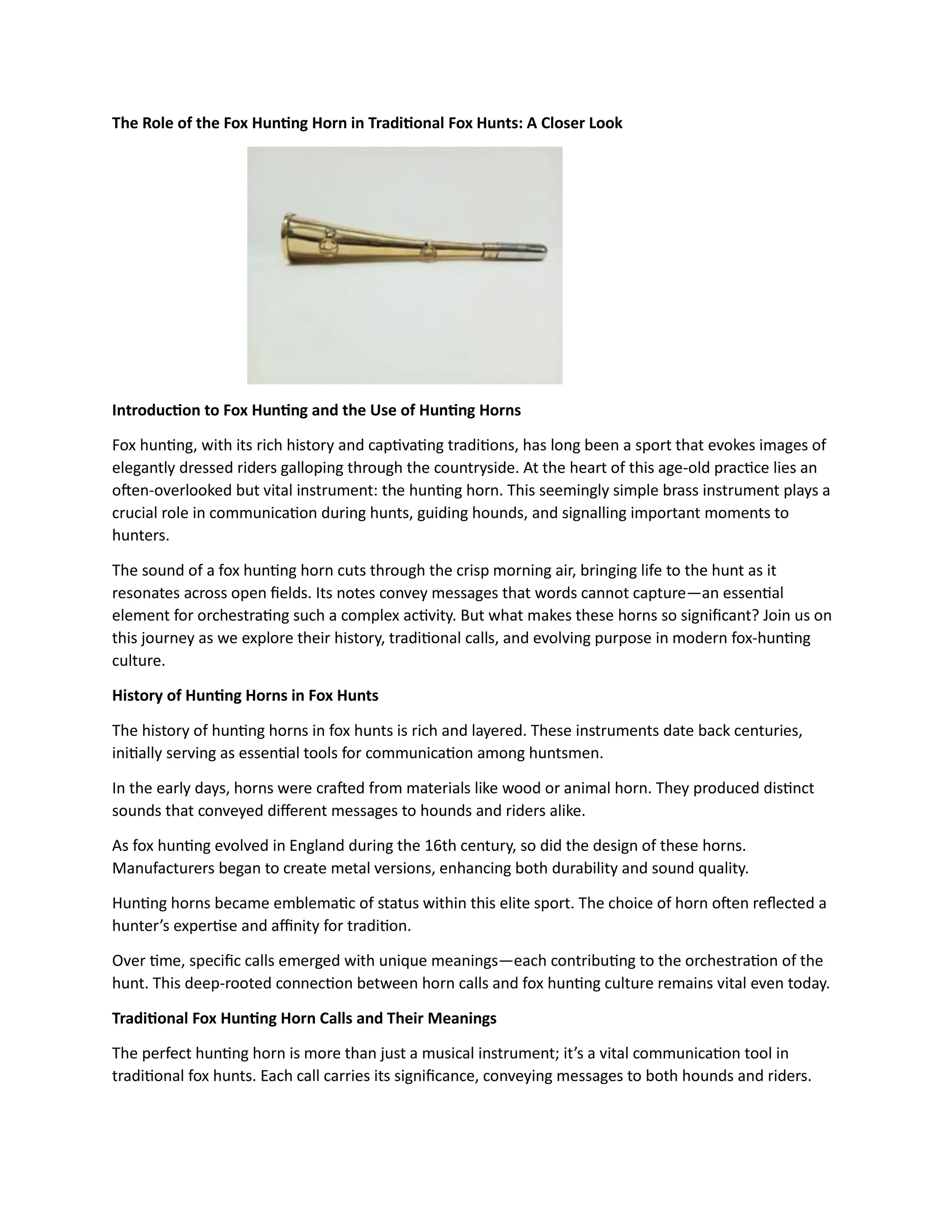 The Role of the Fox Hunting Horn in Traditional Fox Hunts.pdf
