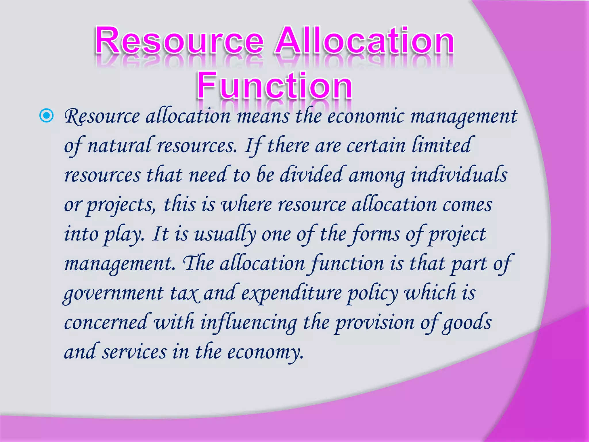 The role of the government in the economy | PPTX