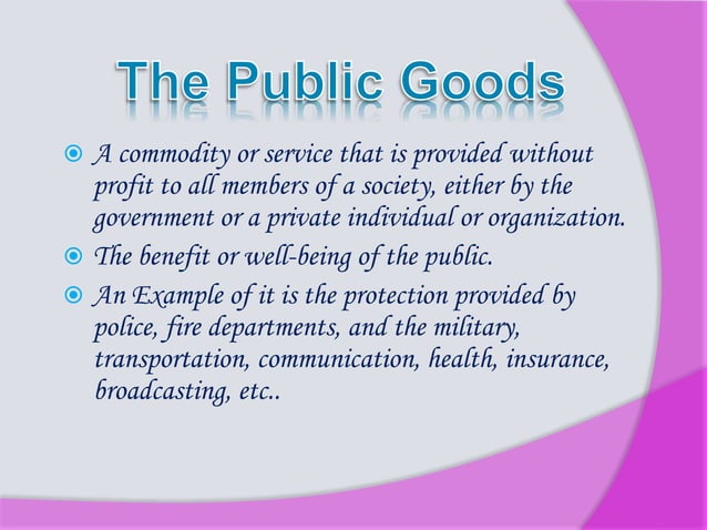 The role of the government in the economy | PPTX