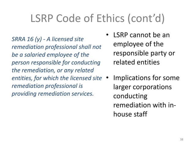 The Role Of The LSRP in Brownfields Remediation | PPTX | Developmental ...