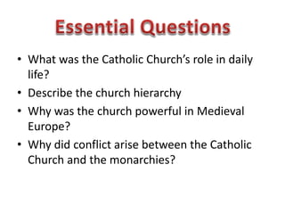 The Role of the Medieval Church | PPTX
