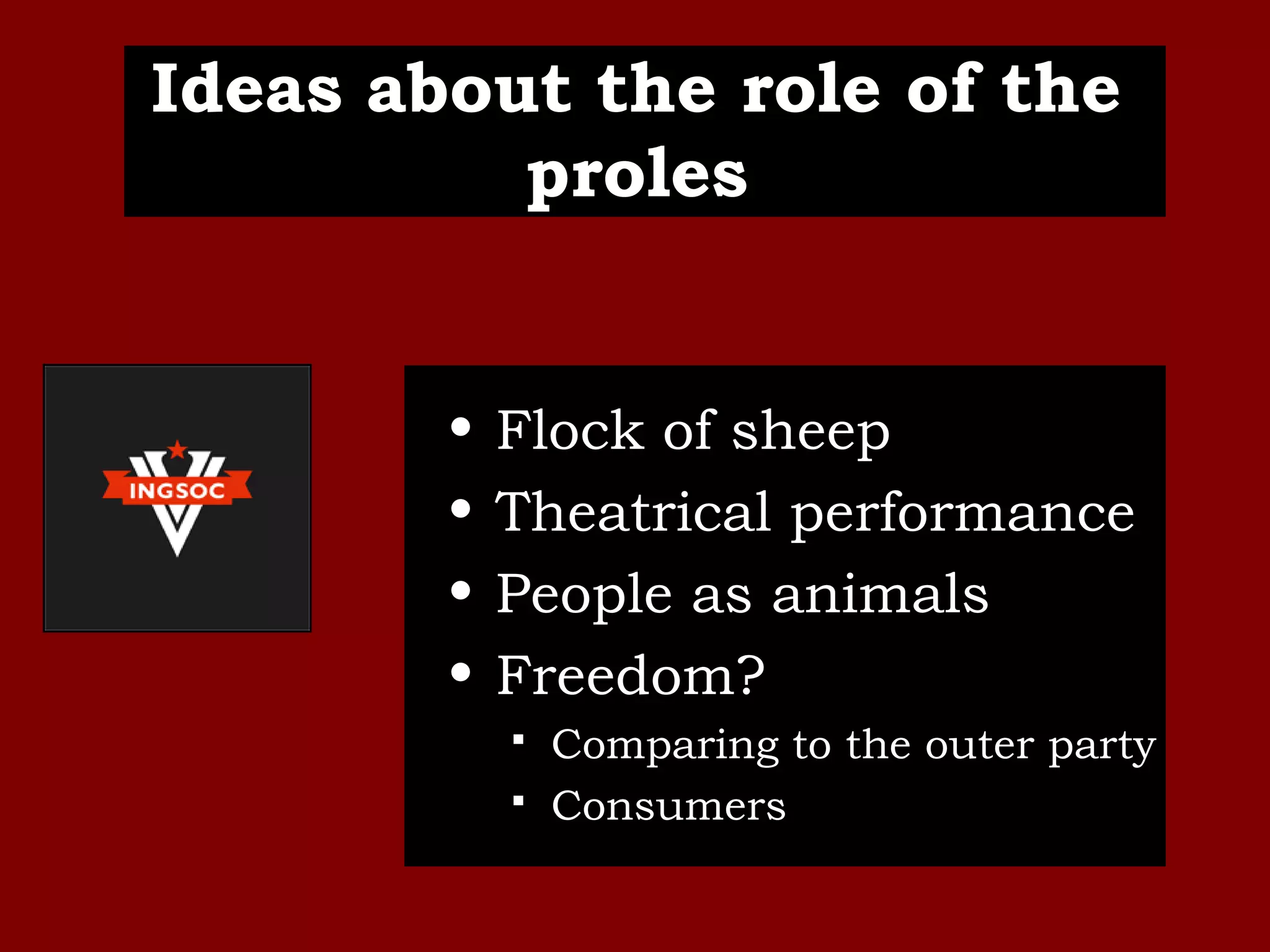 The role of the proles by lynn | PPT