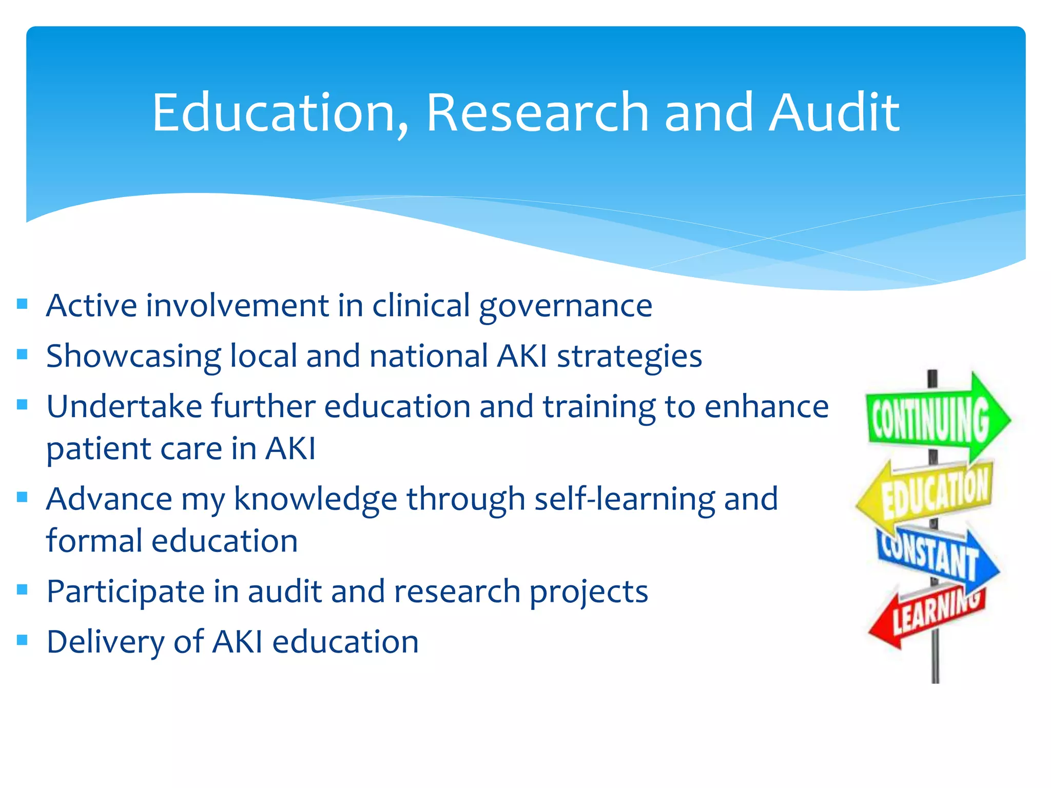 The role of the renal specialist nurse in acute kidney injury (v.4) | PPTX