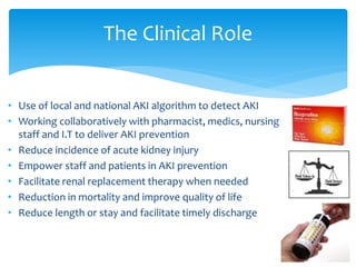 The role of the renal specialist nurse in acute kidney injury (v.4) | PPT