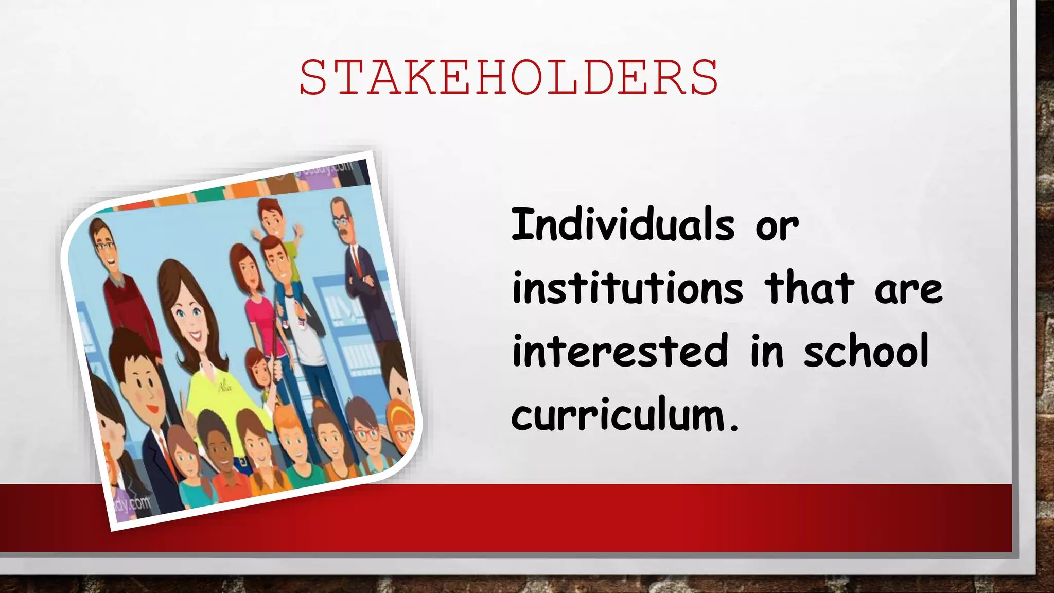 The role of the stakeholder in curriculum implementation.pptx