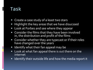 The role of the star film studies lesson 3 | PPTX