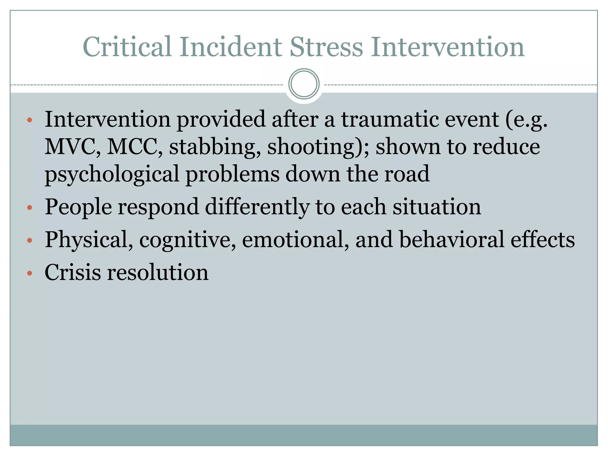 The Role Of The Trauma Social Worker | PPTX
