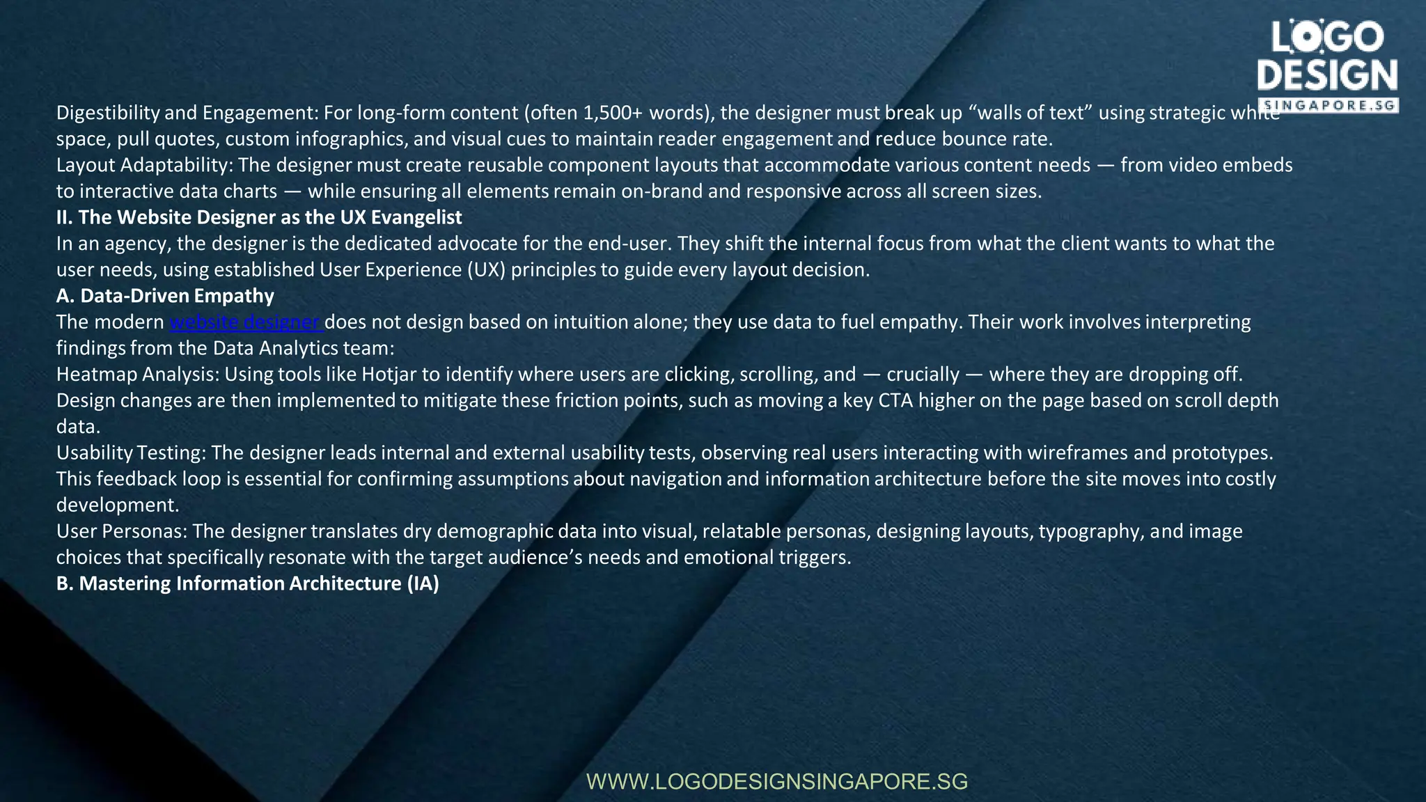 The Role of the Website Designer in a Full Service Marketing Beyond the ...