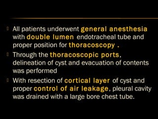 The role of thoracoscopy in the management of | PPT
