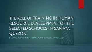 THE ROLE OF TRAINING IN HUMAN RESOURCE DEVELOPMENT.pptx