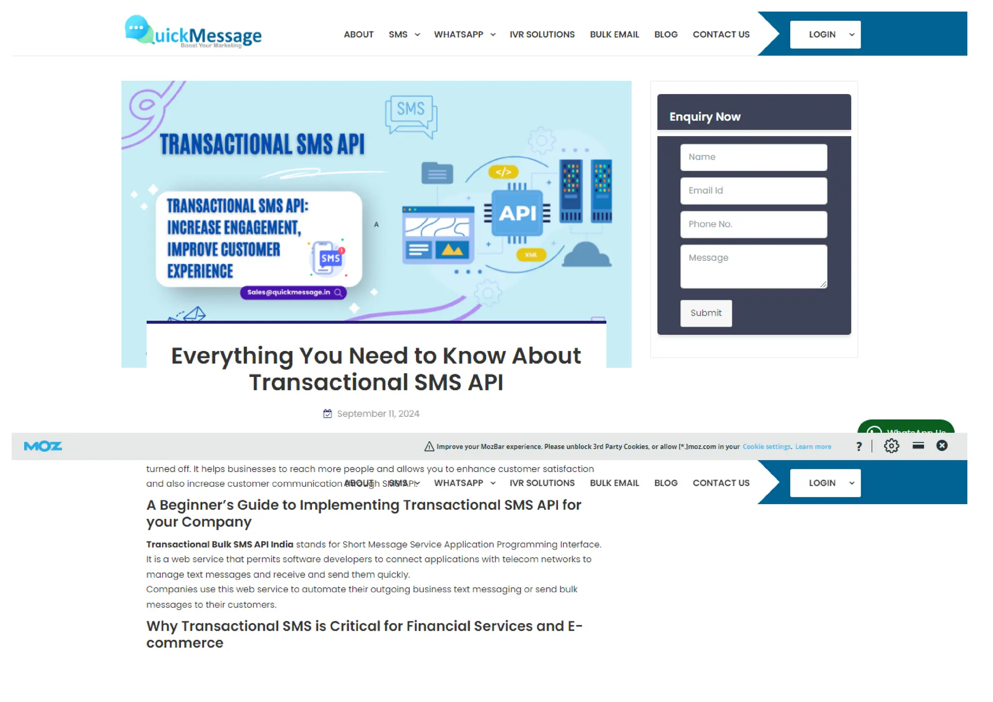 The Role of Transactional SMS APIs in Modern Customer Support | PDF
