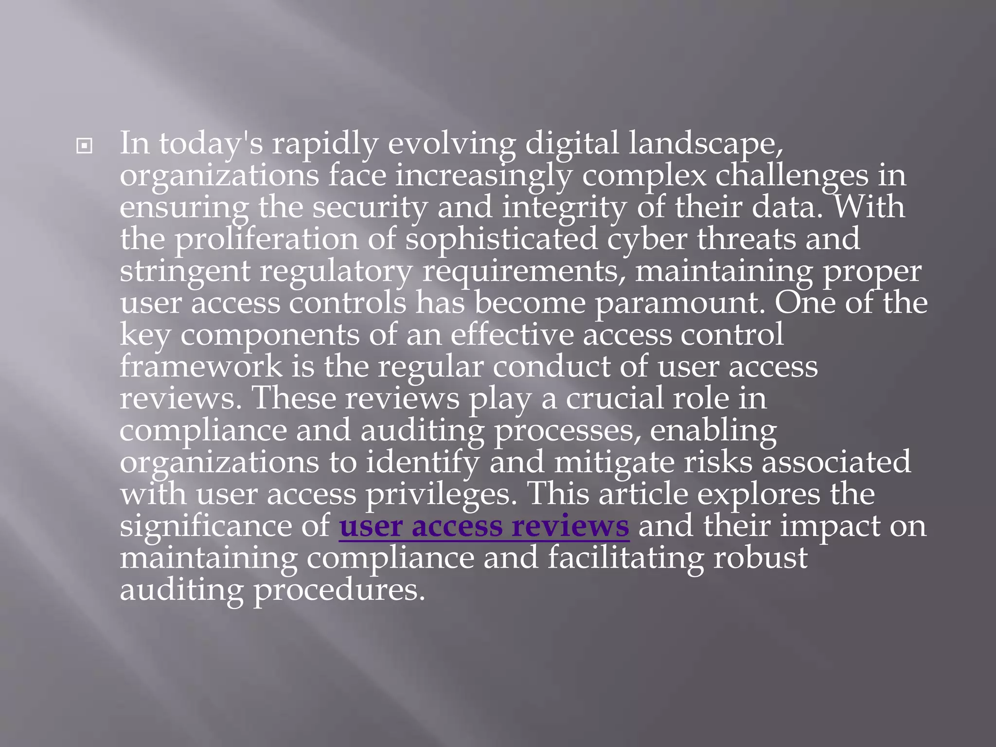 The Role of User Access Reviews in Compliance.pptx