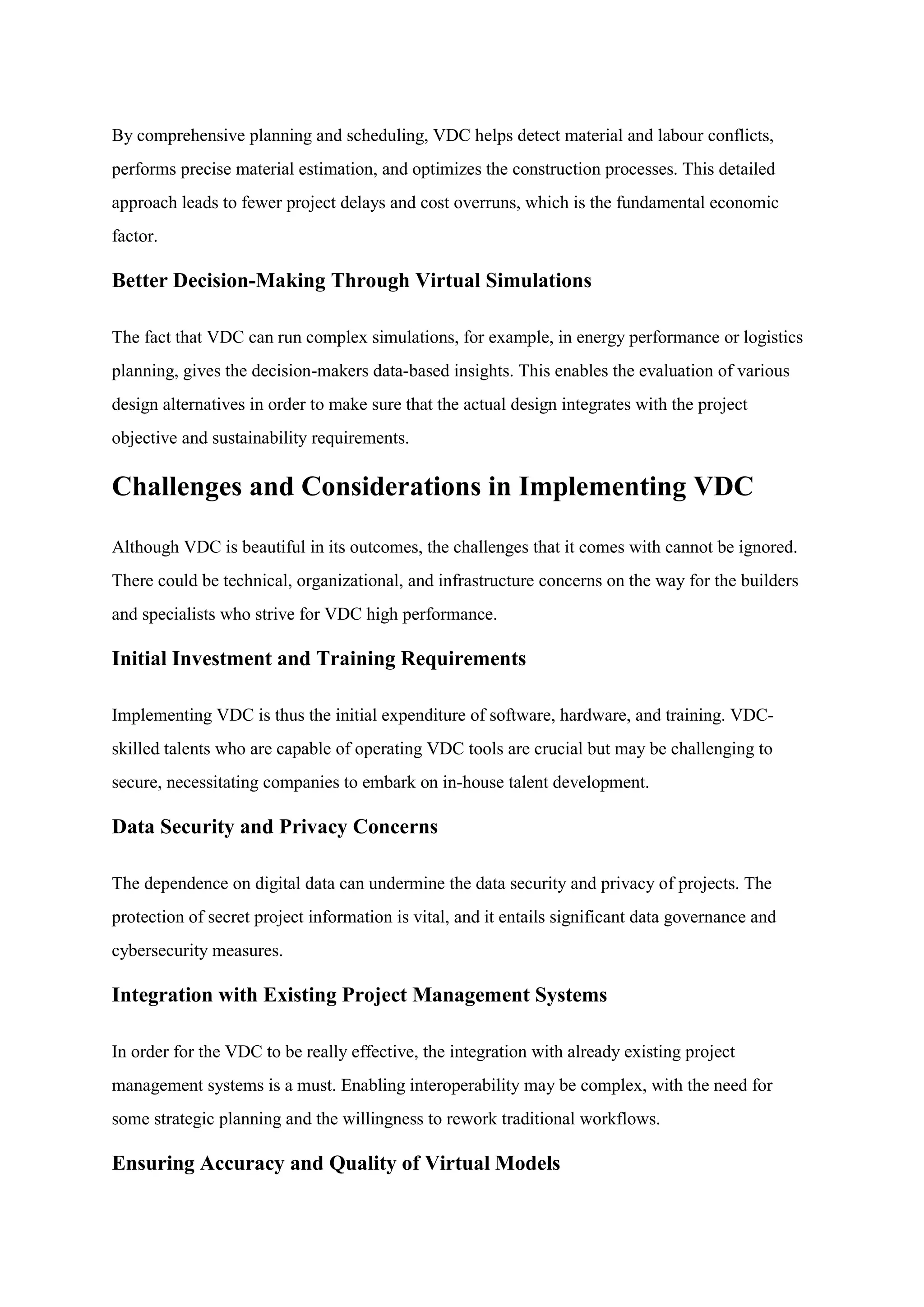 The Role of Virtual Design and Construction in Modern Architecture | PDF