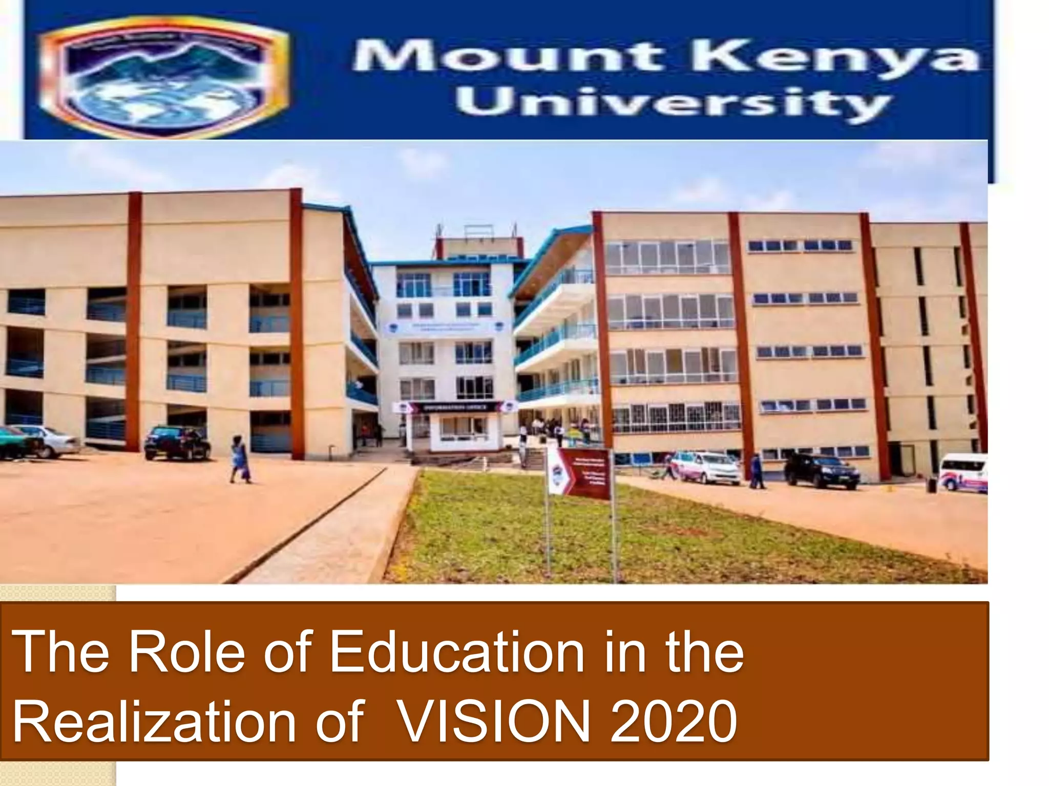 The role of vision 2020 in education rwanda | PPTX