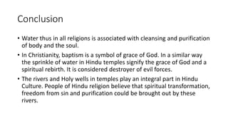 The role of water in the Hindu religion and culture | PPT