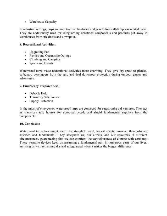 The Role of Waterproof Tarpaulin.pdf