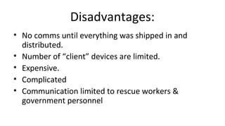 The role of wifi in disaster response | PPT