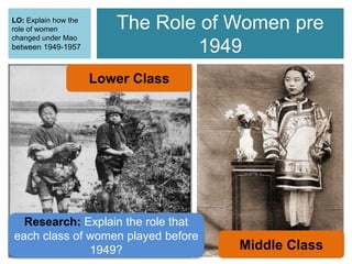 The Role of Women in China | PPTX