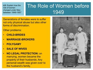 The Role of Women in China | PPTX