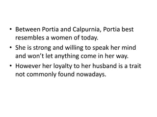 The role of women in julius caesar | PPTX