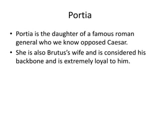 The role of women in julius caesar | PPTX