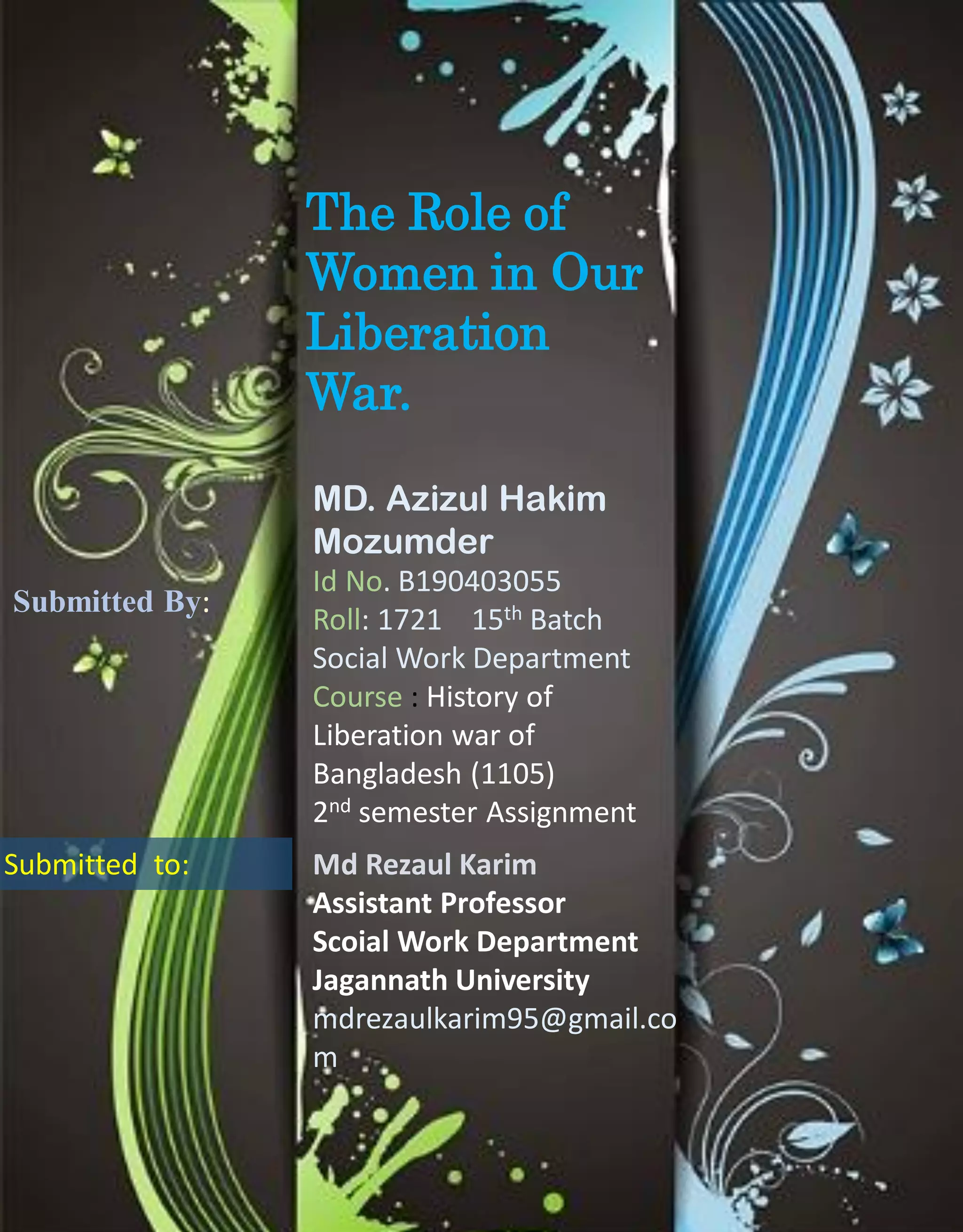 The Role of women in Liberation war in Bangladesh.pdf
