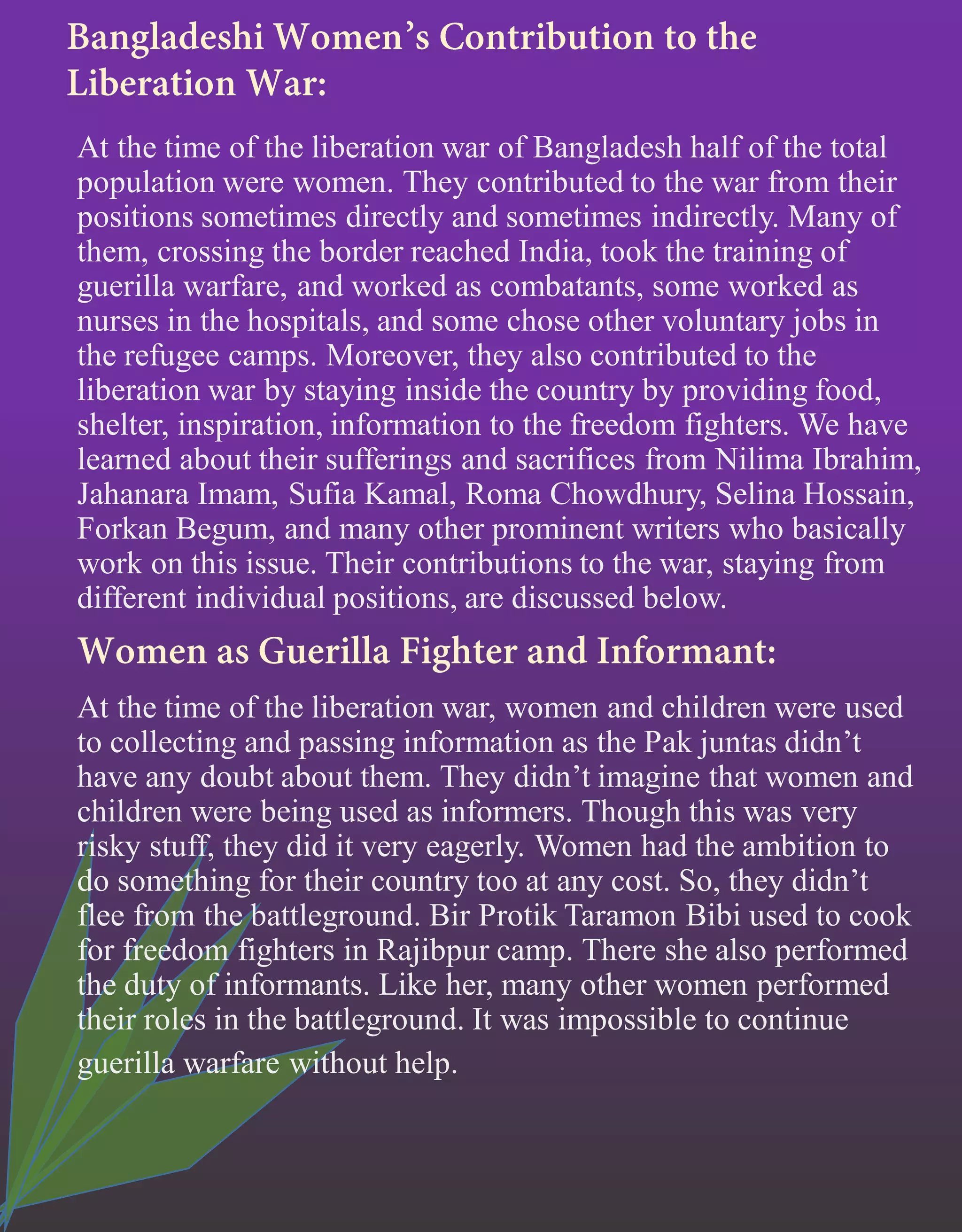 The Role of women in Liberation war in Bangladesh.pdf