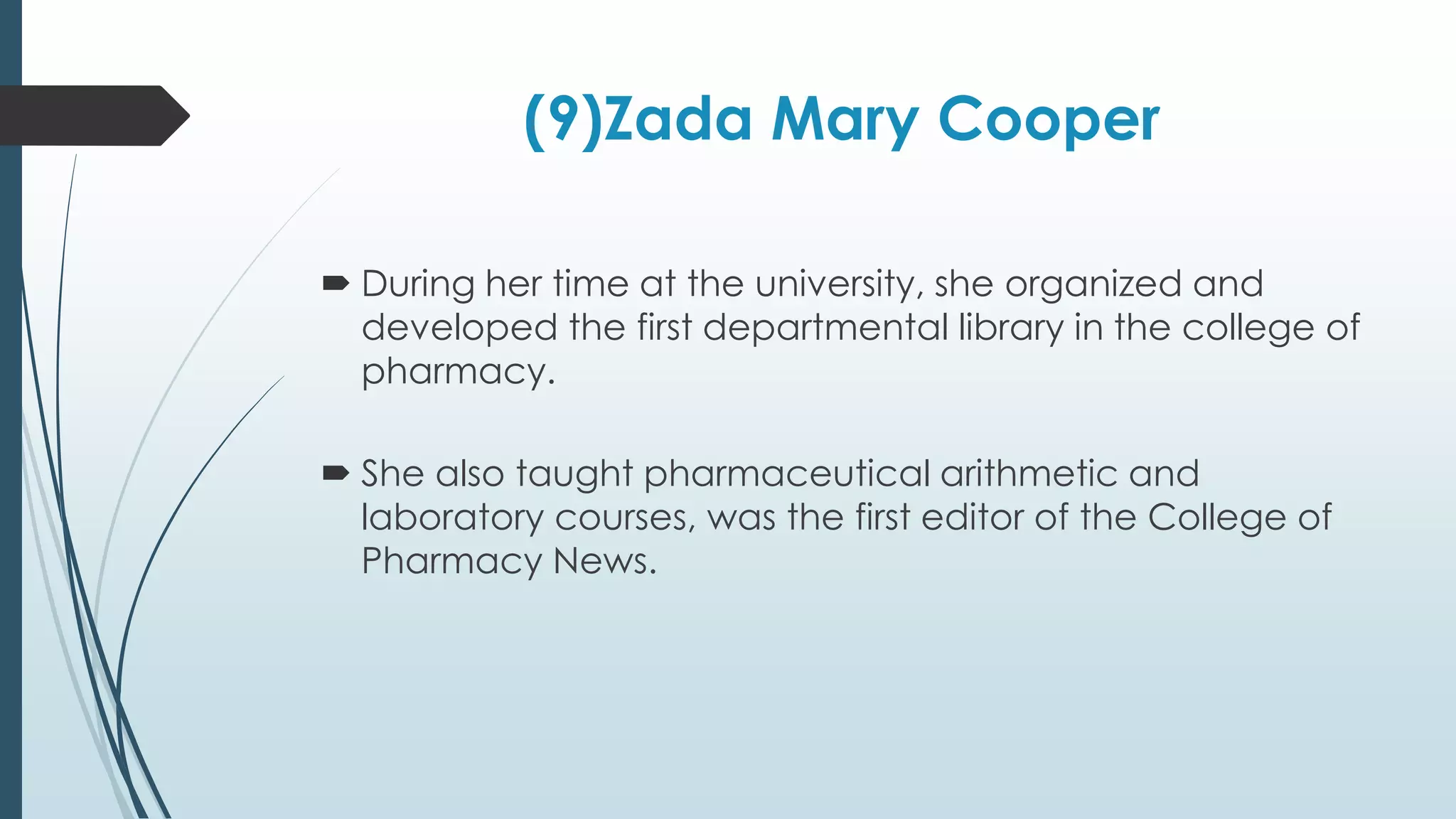 The role of women in the history of Pharmacy | PPTX