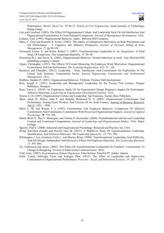 The role of work commitment and work motivation in mediate the ...