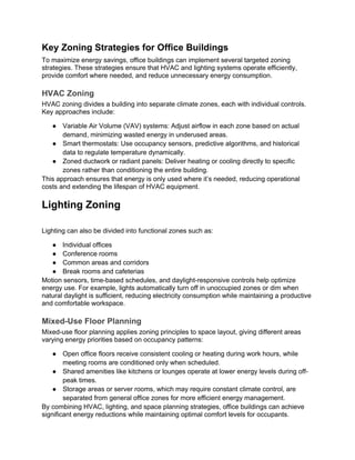 The Role of Zoning in Energy Savings for Office Buildings | DOCX