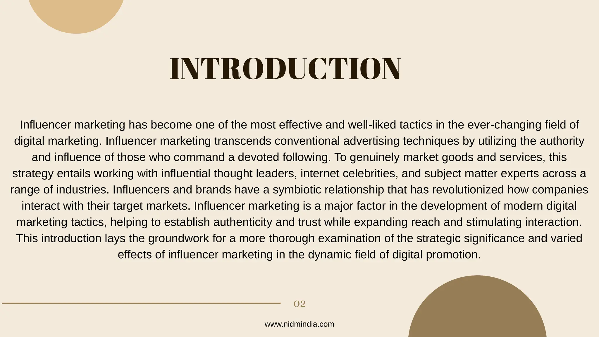The role of influencer marketing in digital marketing - ppt | PPTX