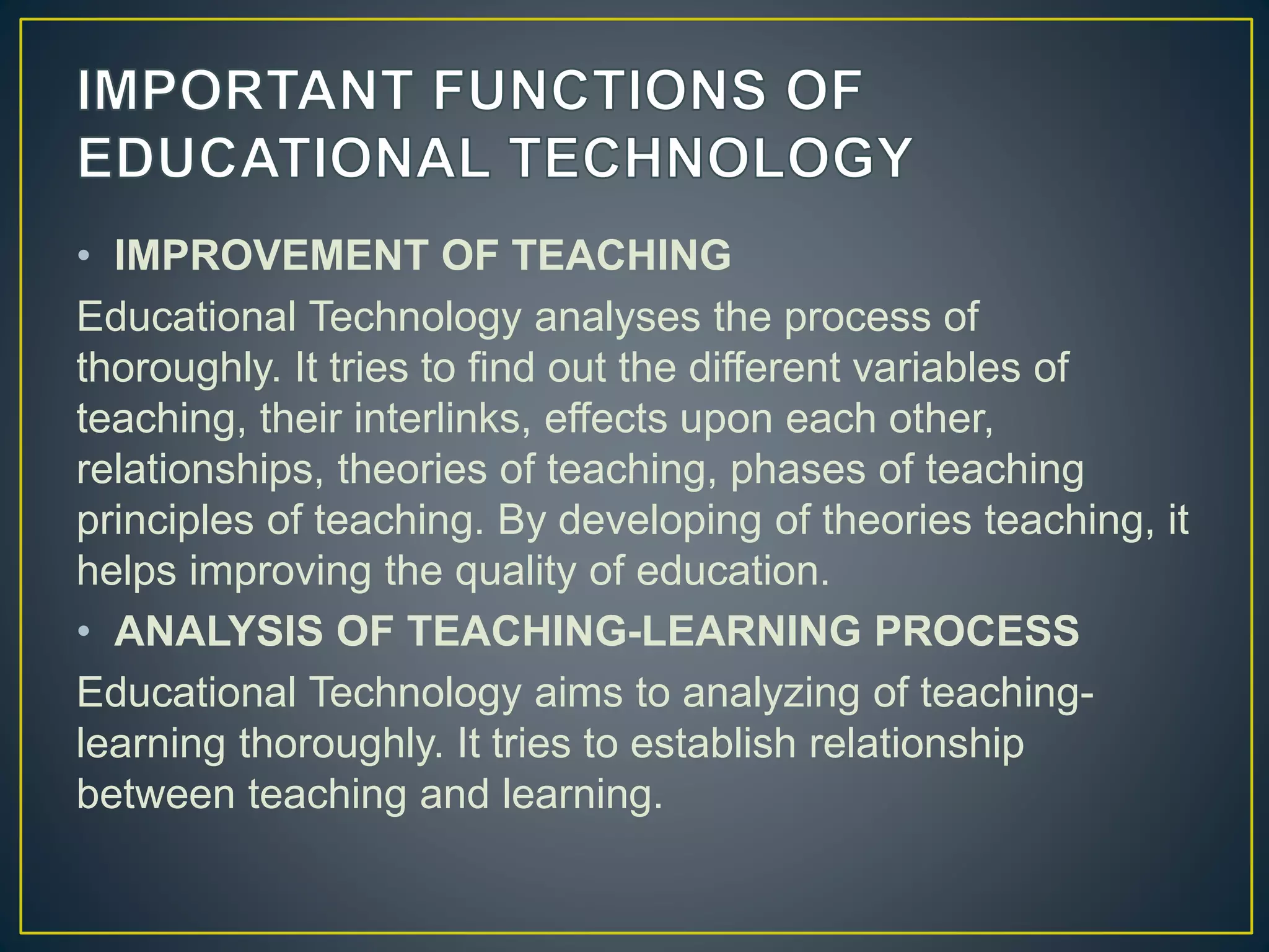 The Roles and Functions of Educational Technology in the 21st Century | PPT