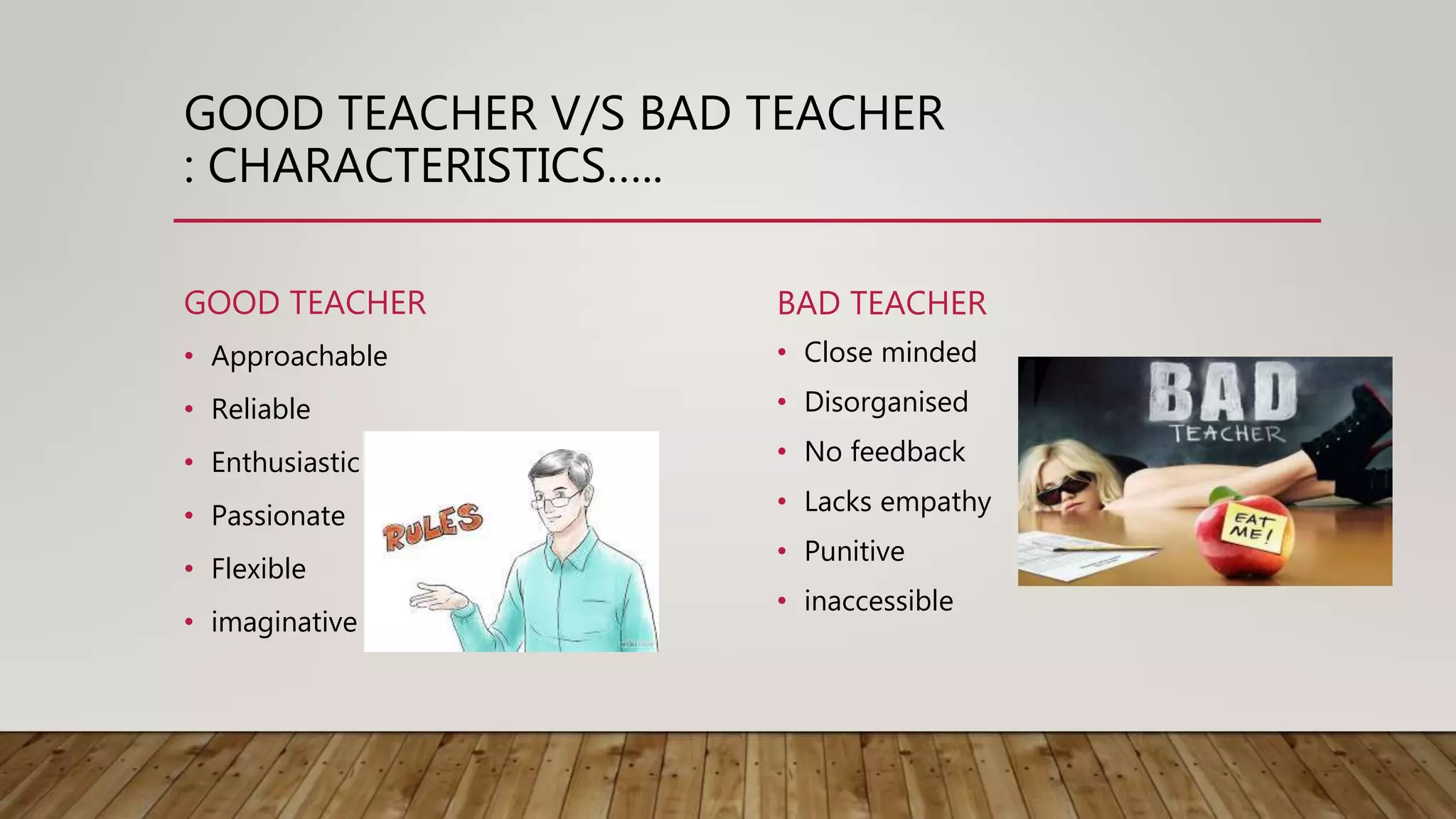 The roles of a good life sciences teacher | PPTX