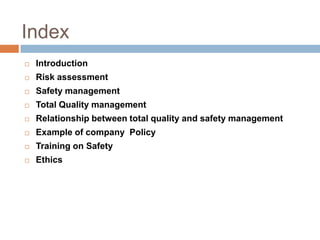 Safety role of management | PPTX