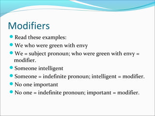 Lecture 1: The roles of phrases and clauses | PPT