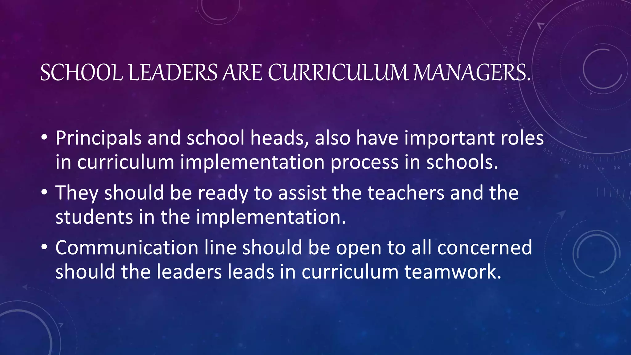 The roles of stakeholders in curriculum implementation lesson 4.4 | PPTX
