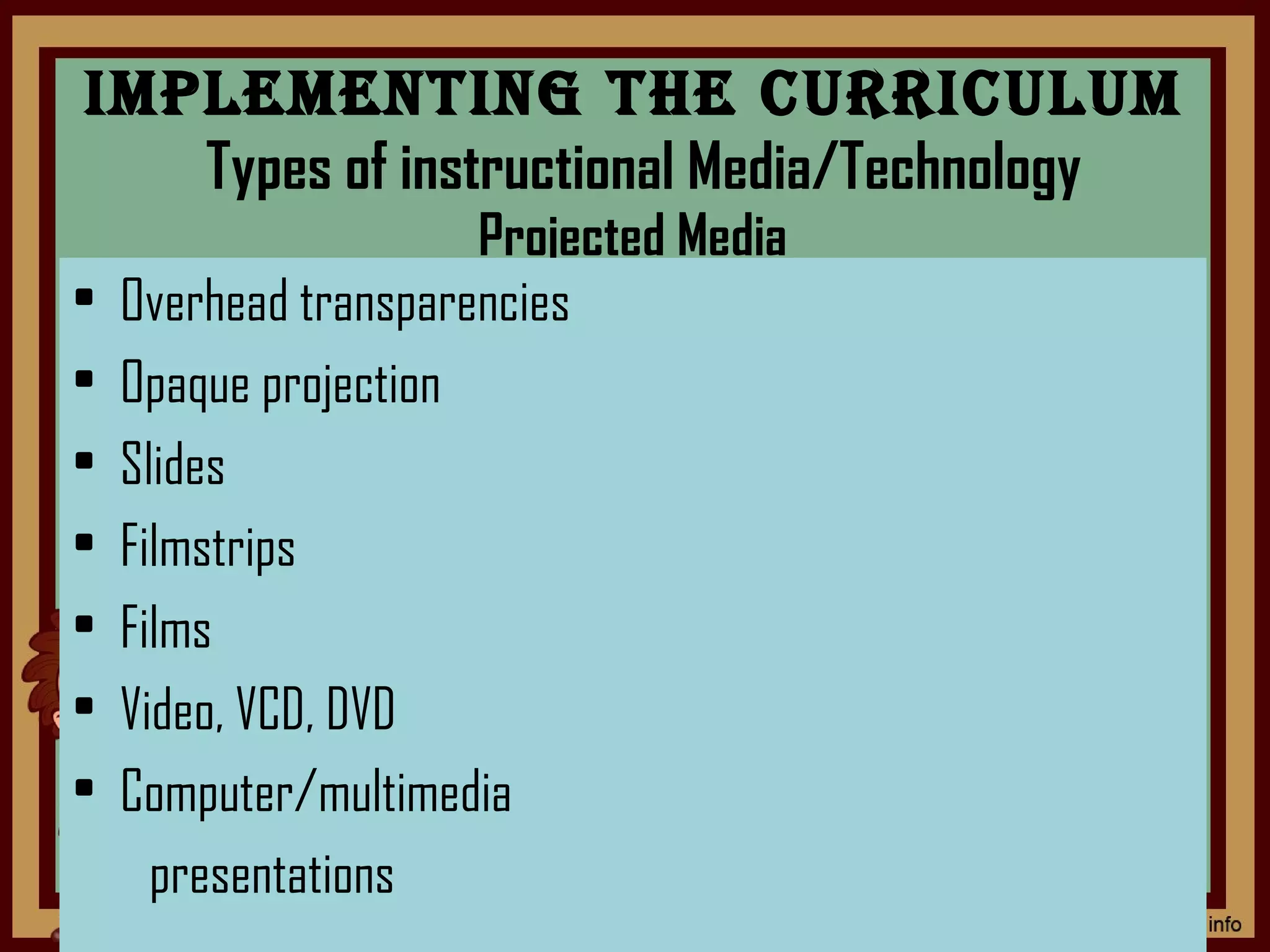 The roles of technology in delivering the curriculum | PPT