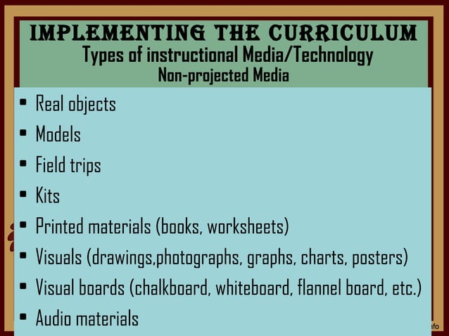 The roles of technology in delivering the curriculum | PPT | Education