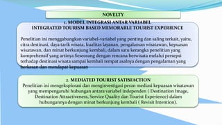 THE ROLE TOURIST SATISFACTION ON THE REVISIT INTENTION.pptx