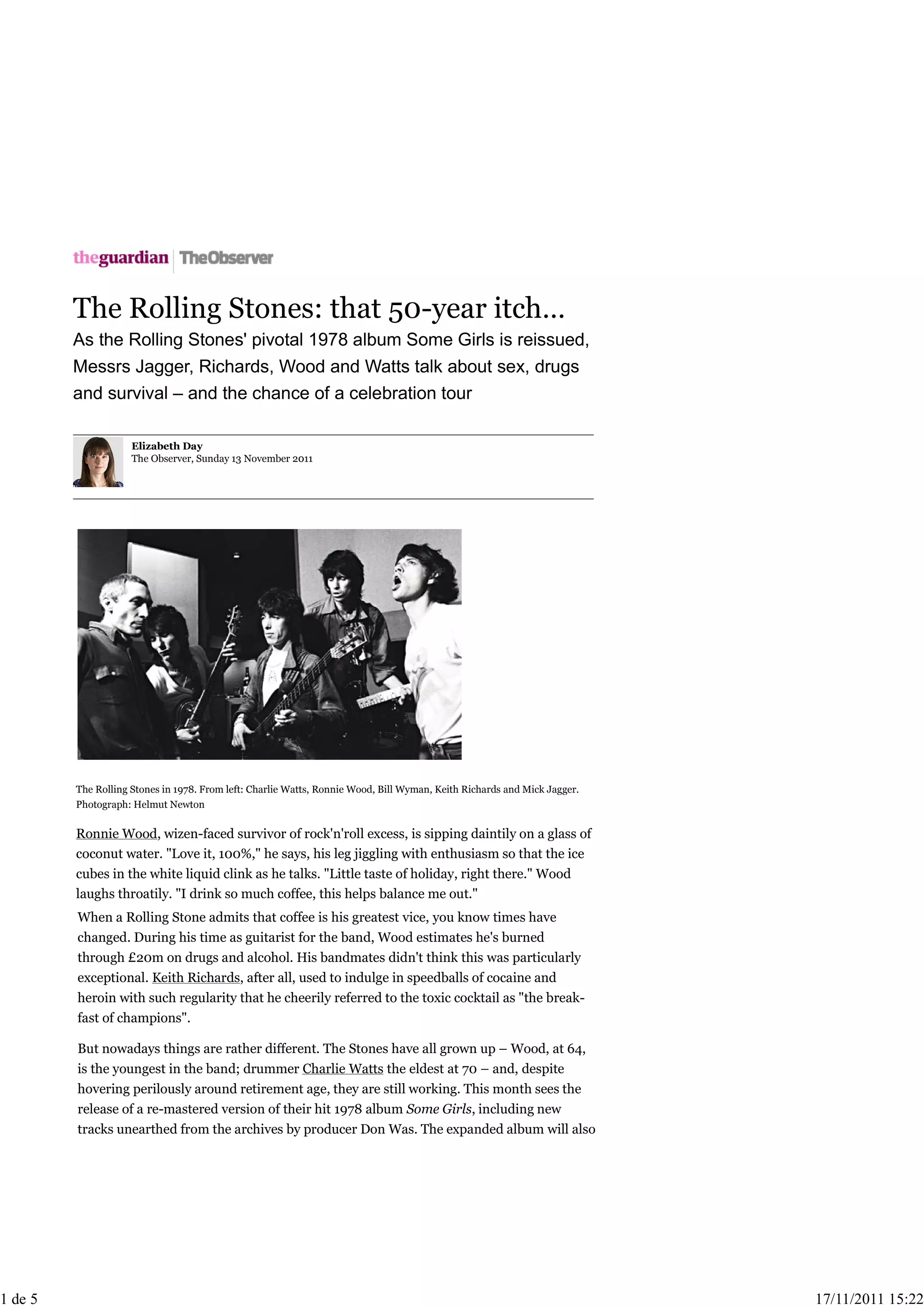 The rolling stones that 50 year itch - music _ the observer | PDF