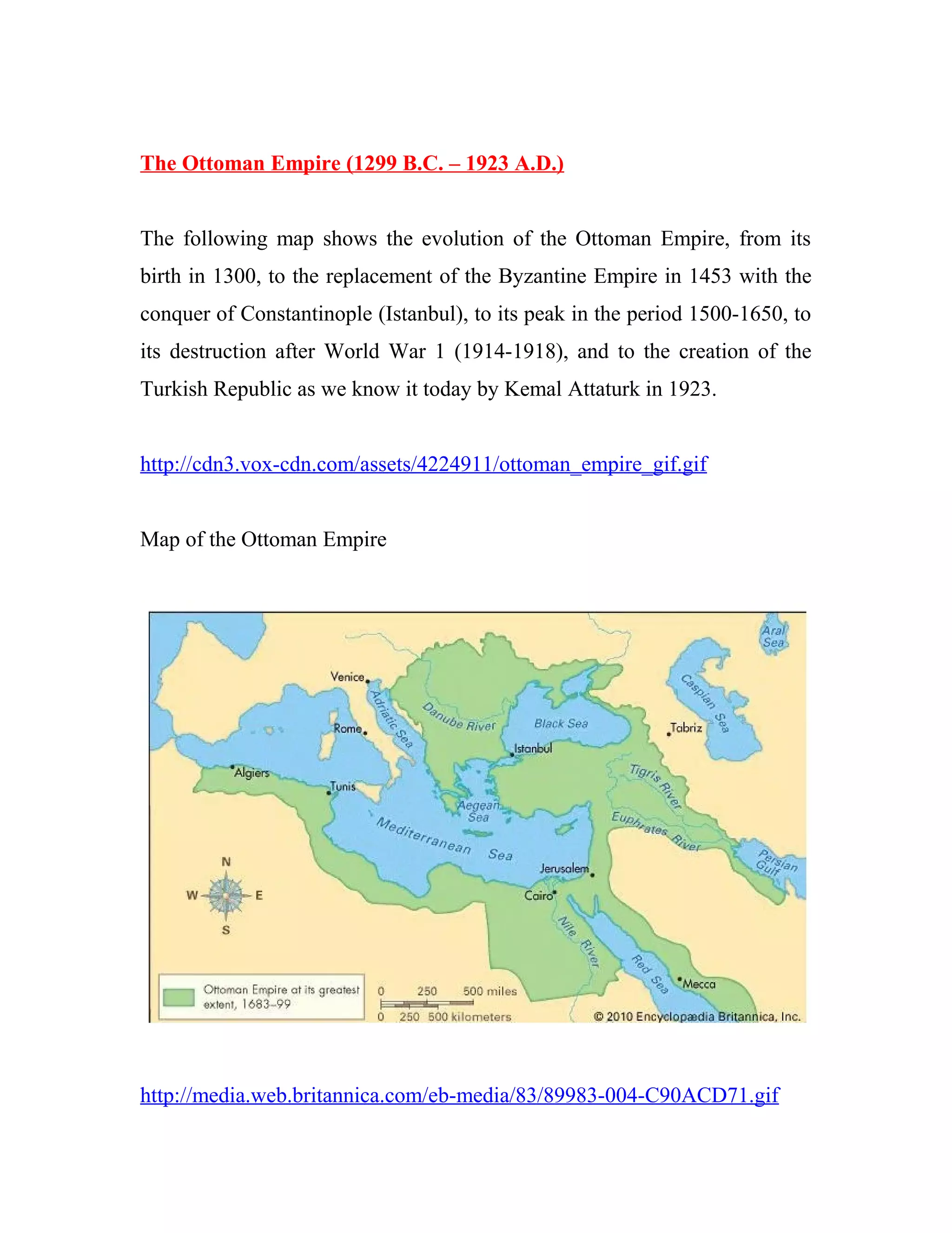 The Roman, Byzantine and Ottoman Empires | DOC