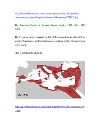 The Roman, Byzantine and Ottoman Empires | DOC