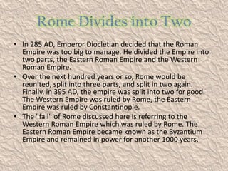The roman civilization | PPTX