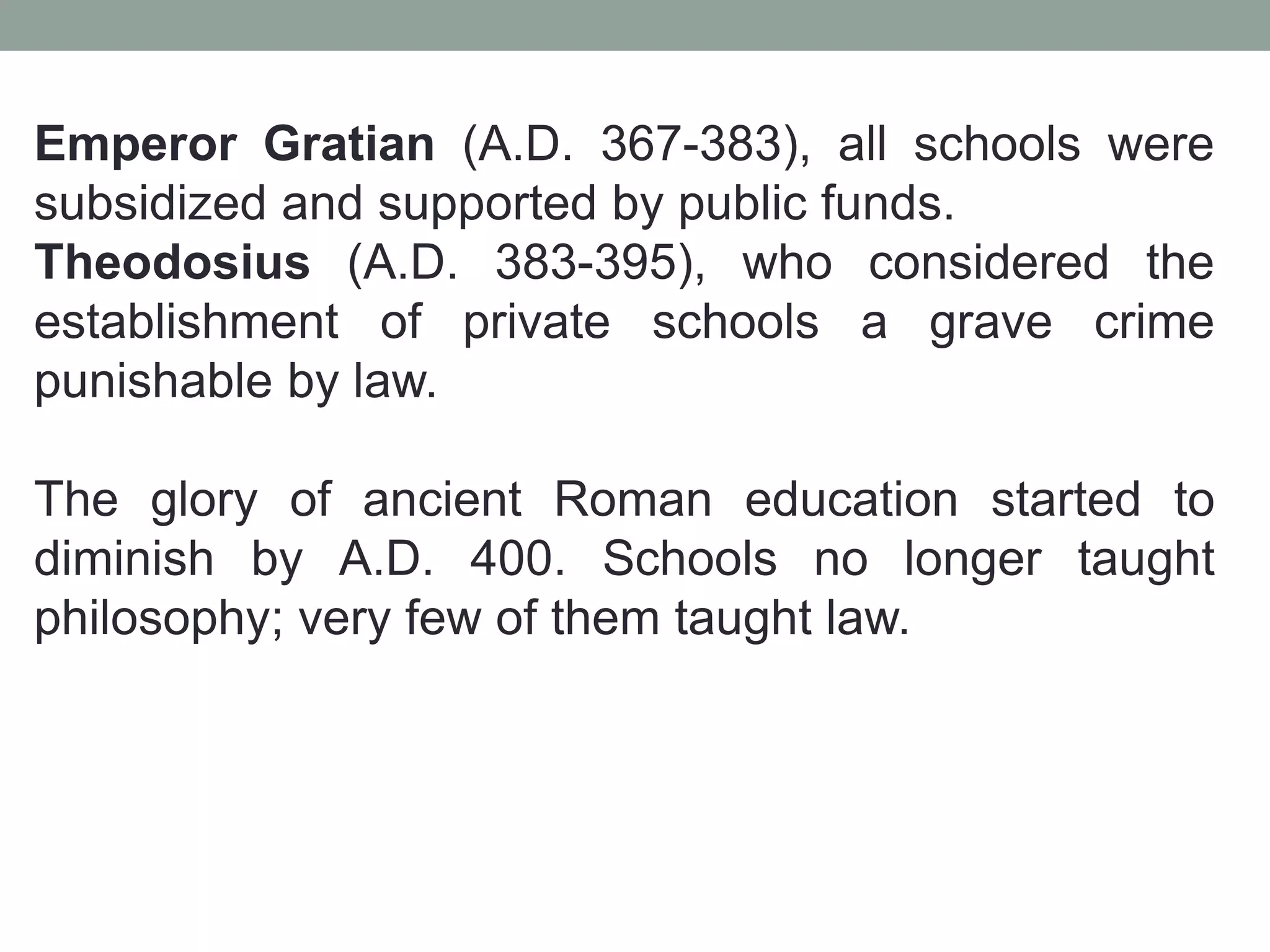 roman educational system | PPTX