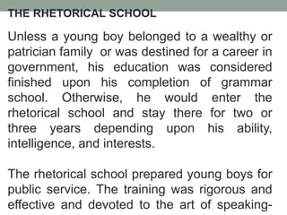 roman educational system | PPTX