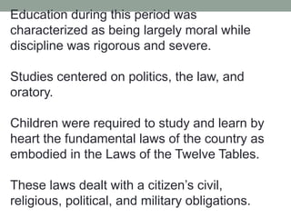 roman educational system | PPTX