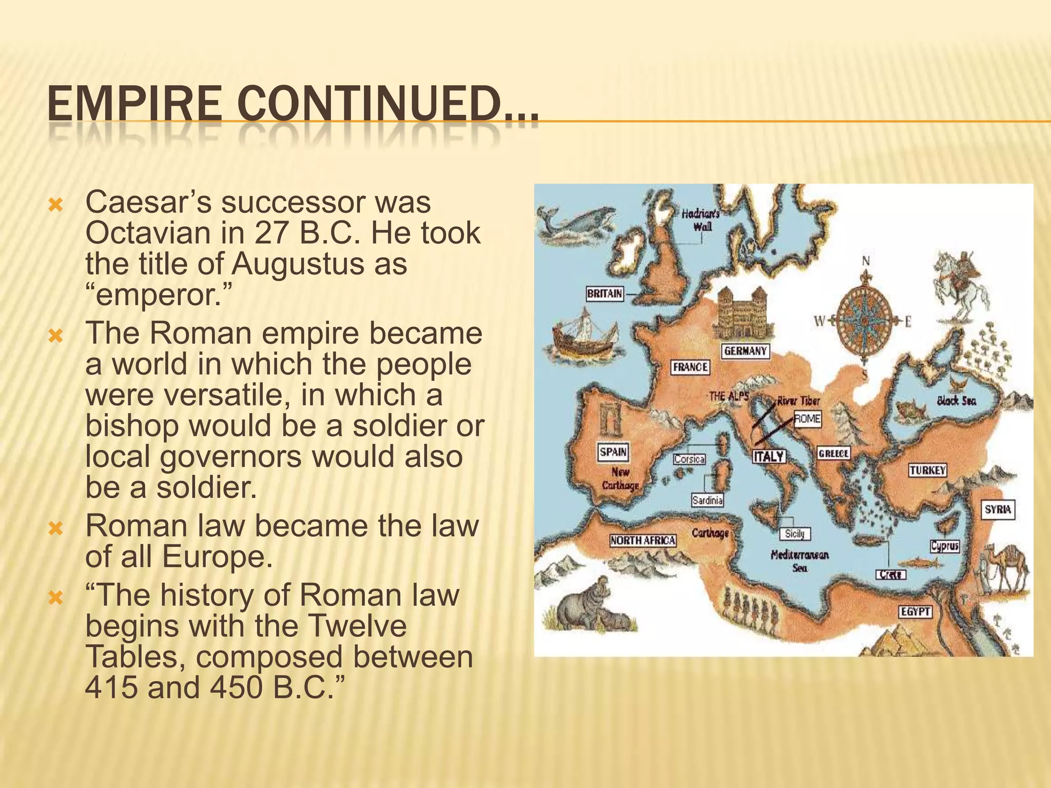 The roman empire | PPTX