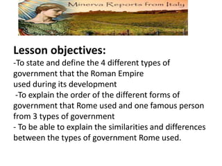 The roman empire a complete redo of lesson 2 | PPT